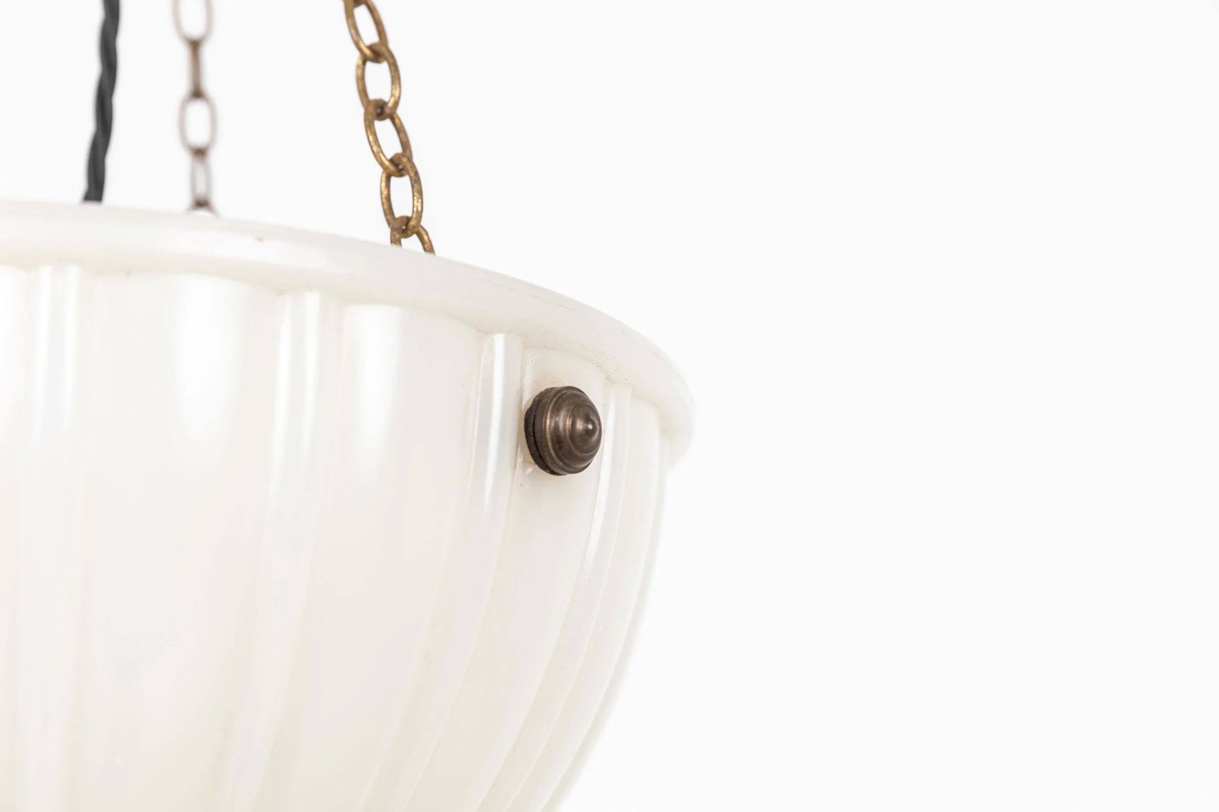 12" Moonstone Plafonnier Ceiling Light — Antiques Workshop ...