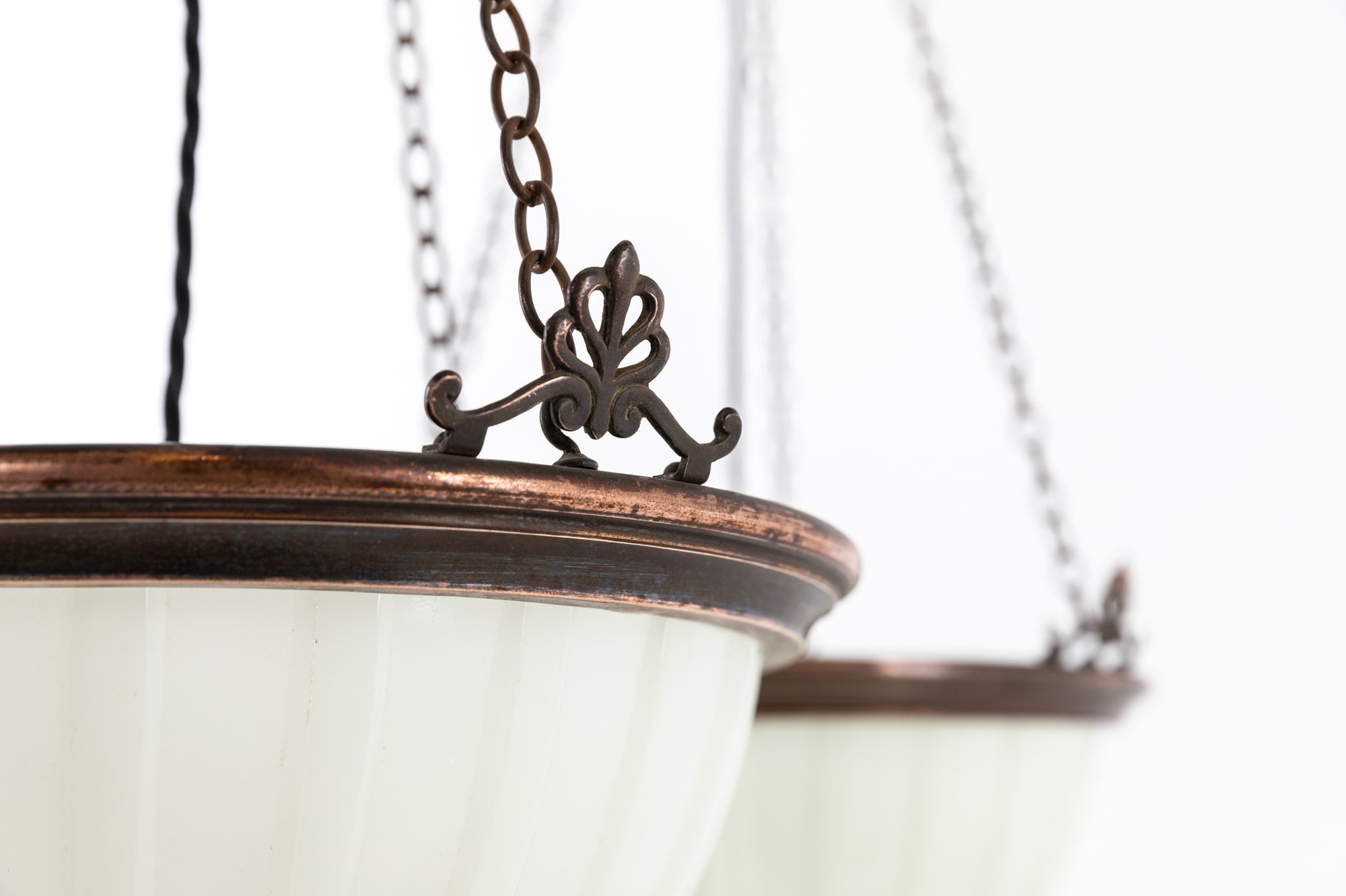 12" Sunco / Moonstone Plafonnier Ceiling Light — Antiques Workshop ...