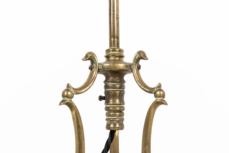 Antique Brass WAS Benson Table Lamp — Antiques Workshop | Exceptional ...