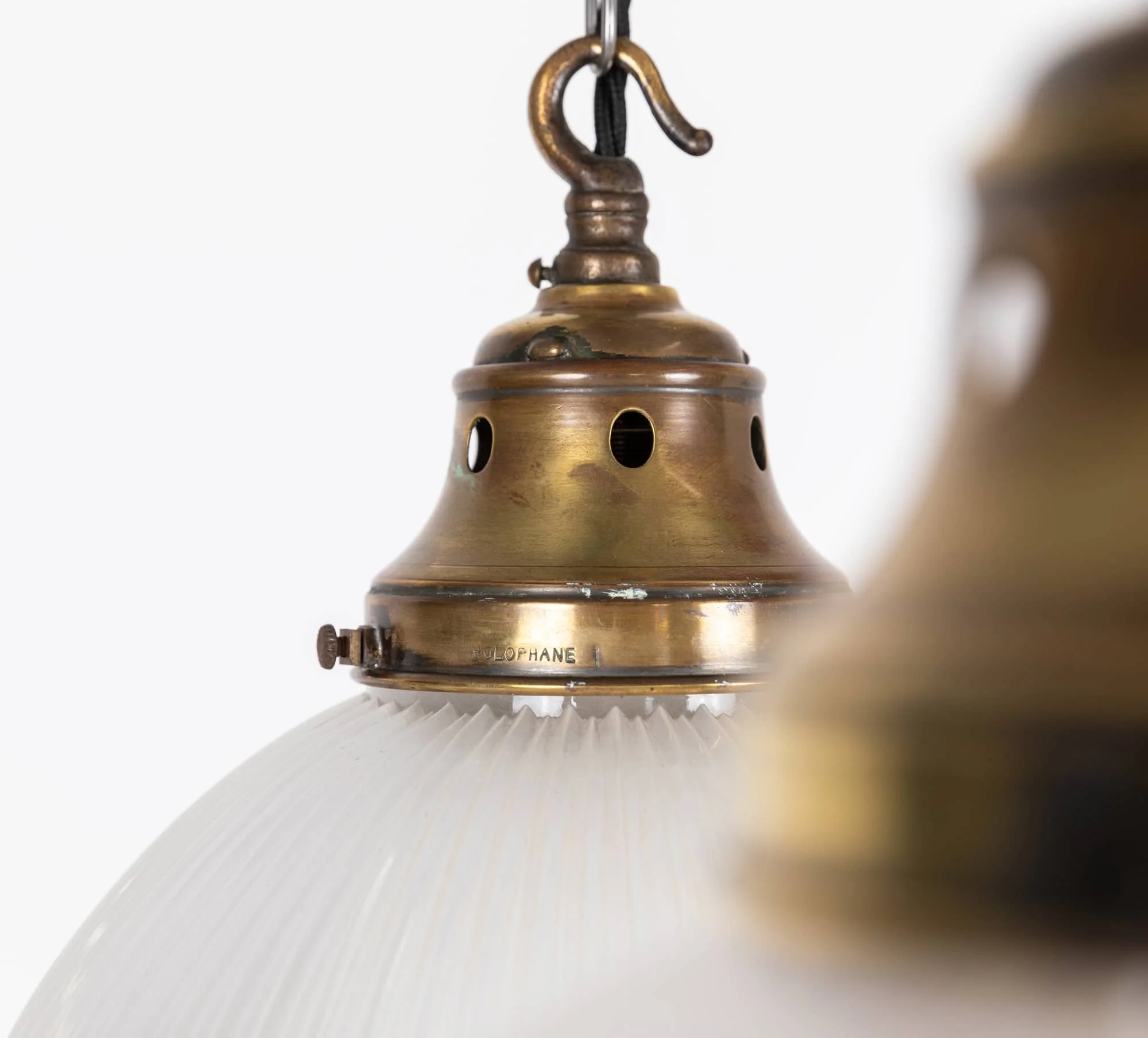 10" Holophane 'Reflector-Refractor' Glass Light — Antiques Workshop ...