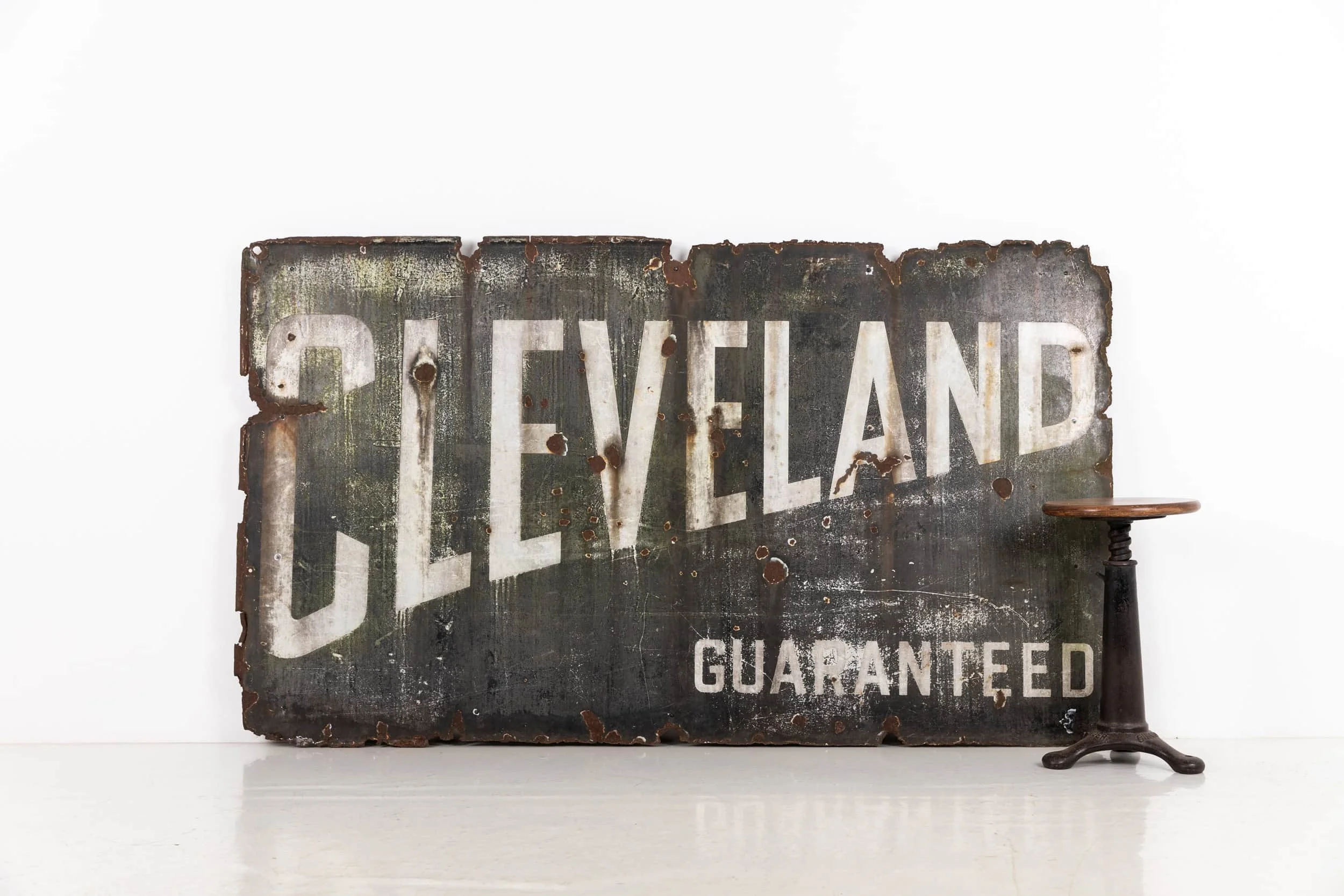 Huge Early 20th Century Enamel Advertising Sign — Antiques Workshop ...