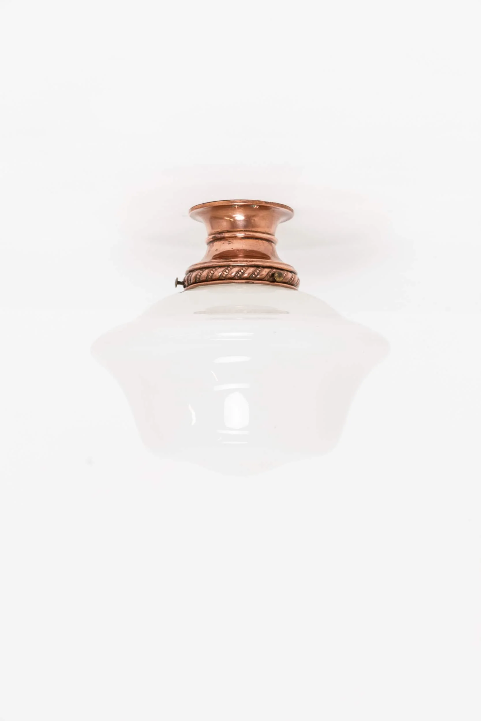 Flush Mounted Church Opaline Glass Light — Antiques Workshop ...