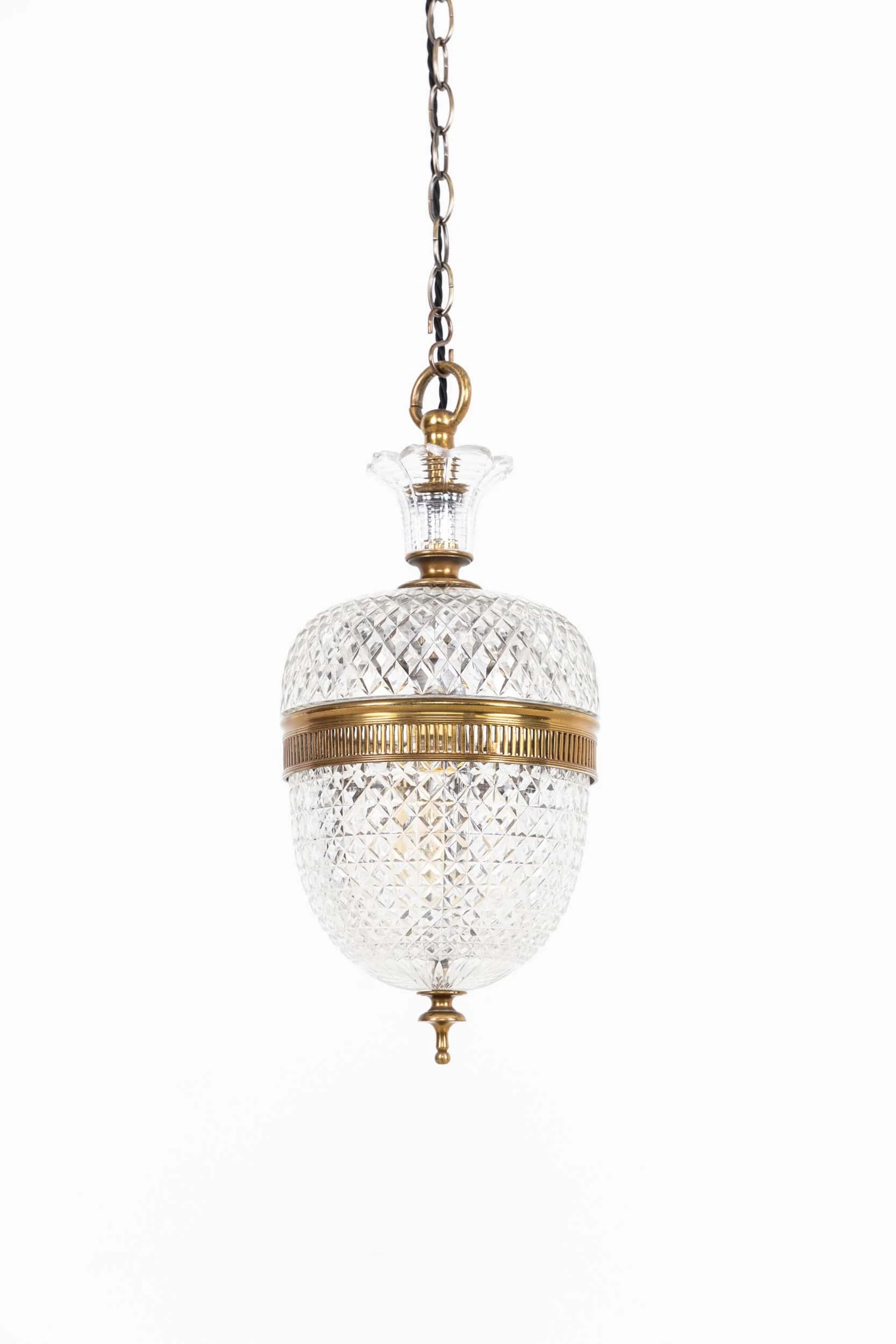 Antique Cut Glass F&C Osler Pendant Light — Antiques Workshop ...