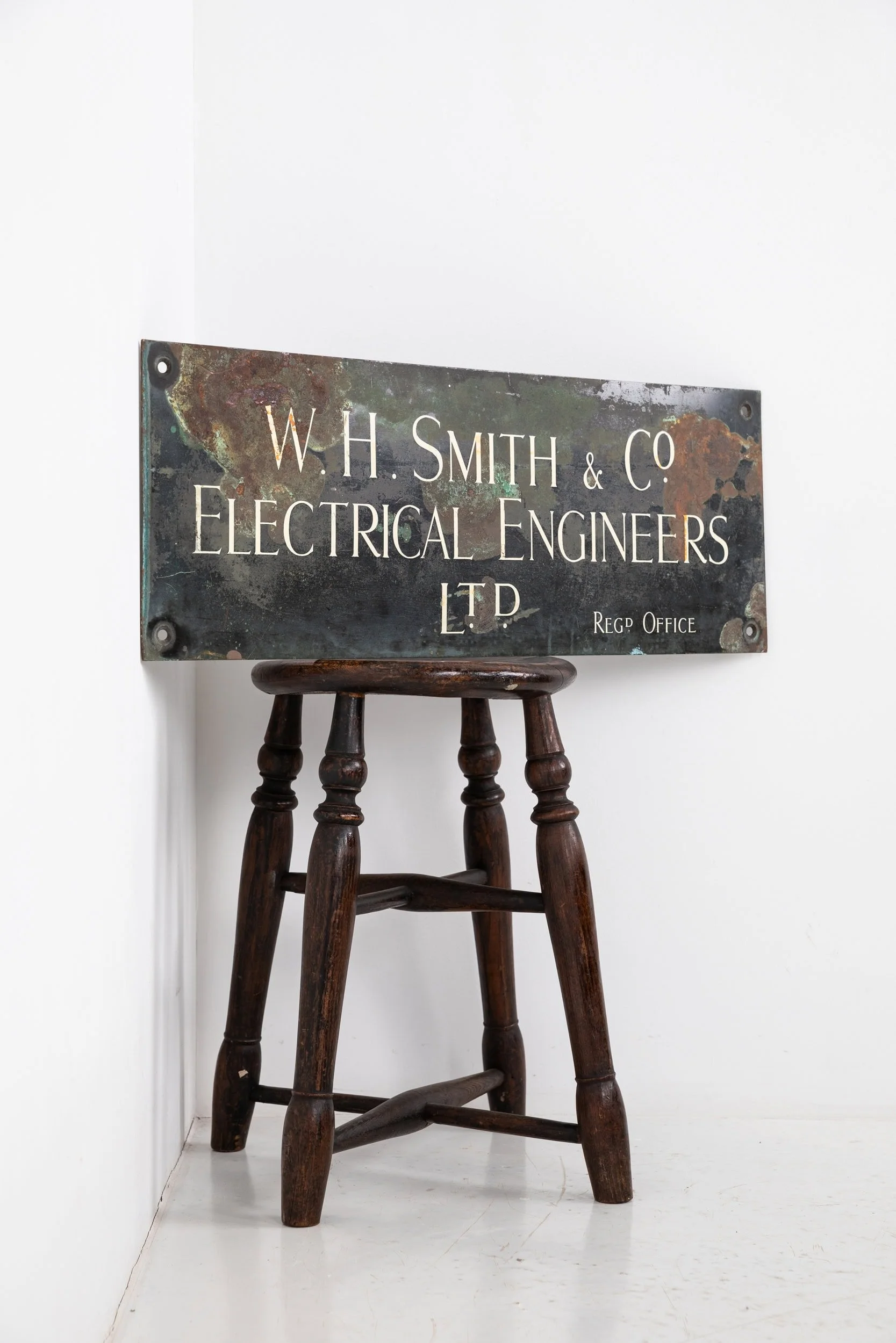Antique Copper Inlaid Trade Sign — Antiques Workshop | Exceptional ...