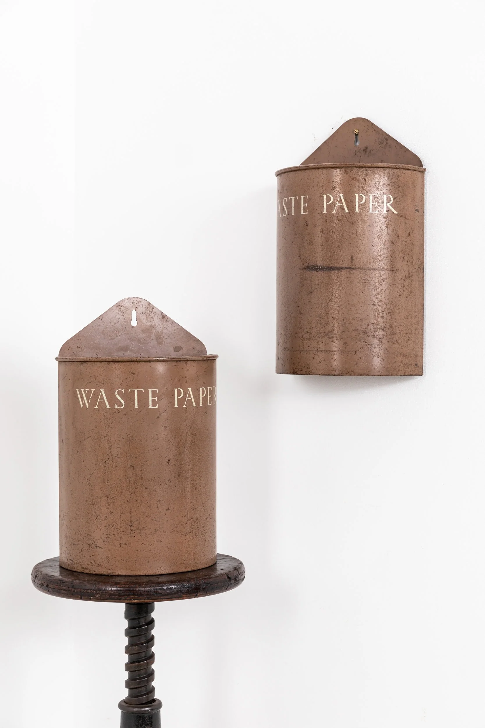 Mid-Century Wall Mounted Waste Paper Bins — Antiques Workshop ...