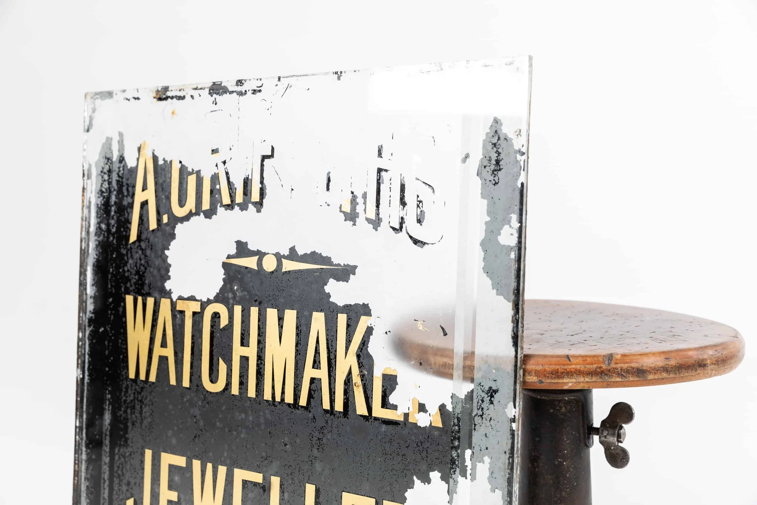 Reverse Painted Glass Trade Sign — Antiques Workshop | Exceptional ...