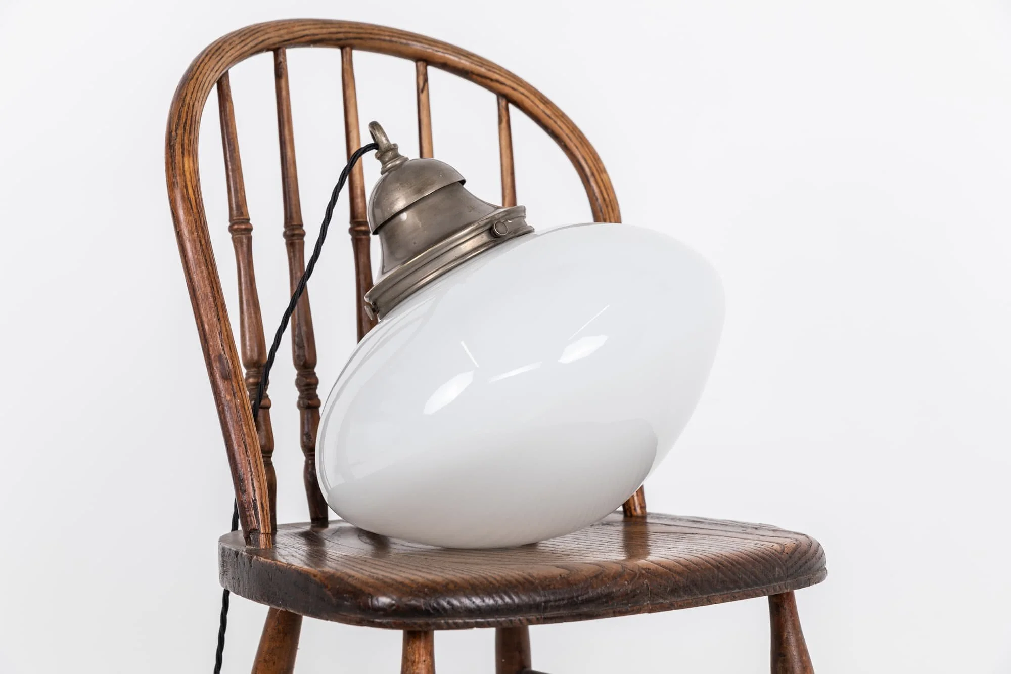 14" GEC Ovaloid Opaline Glass Light — Antiques Workshop | Exceptional ...