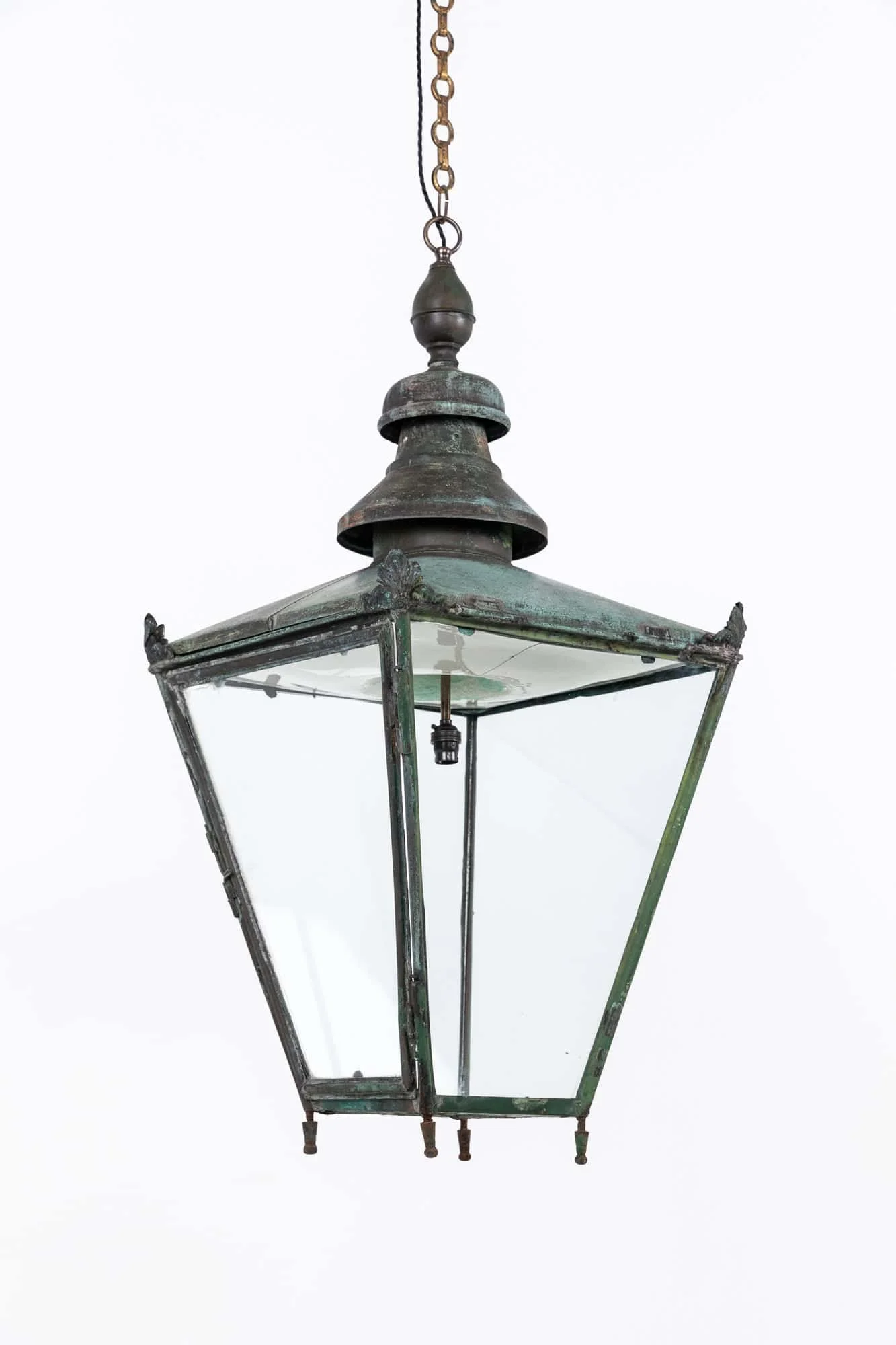 Victorian Verdigris Copper Street Lantern — Antiques Workshop ...