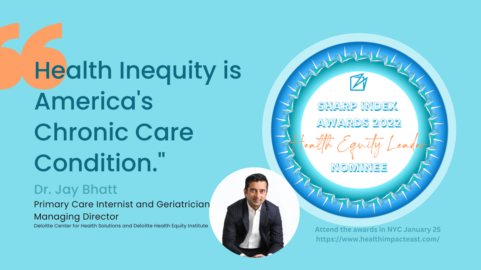 Health Equity Spotlight: Dr. Jay Bhatt — Sharp Index