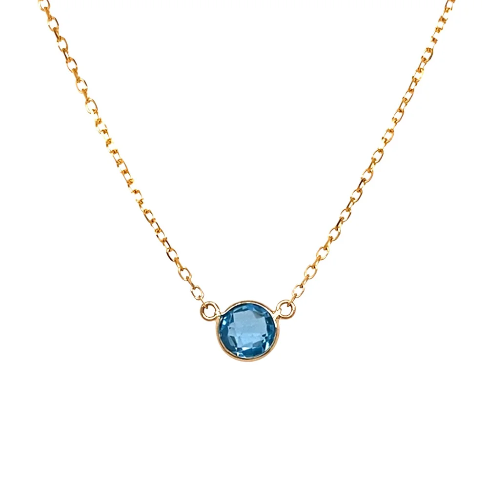 Blue Topaz Necklace
