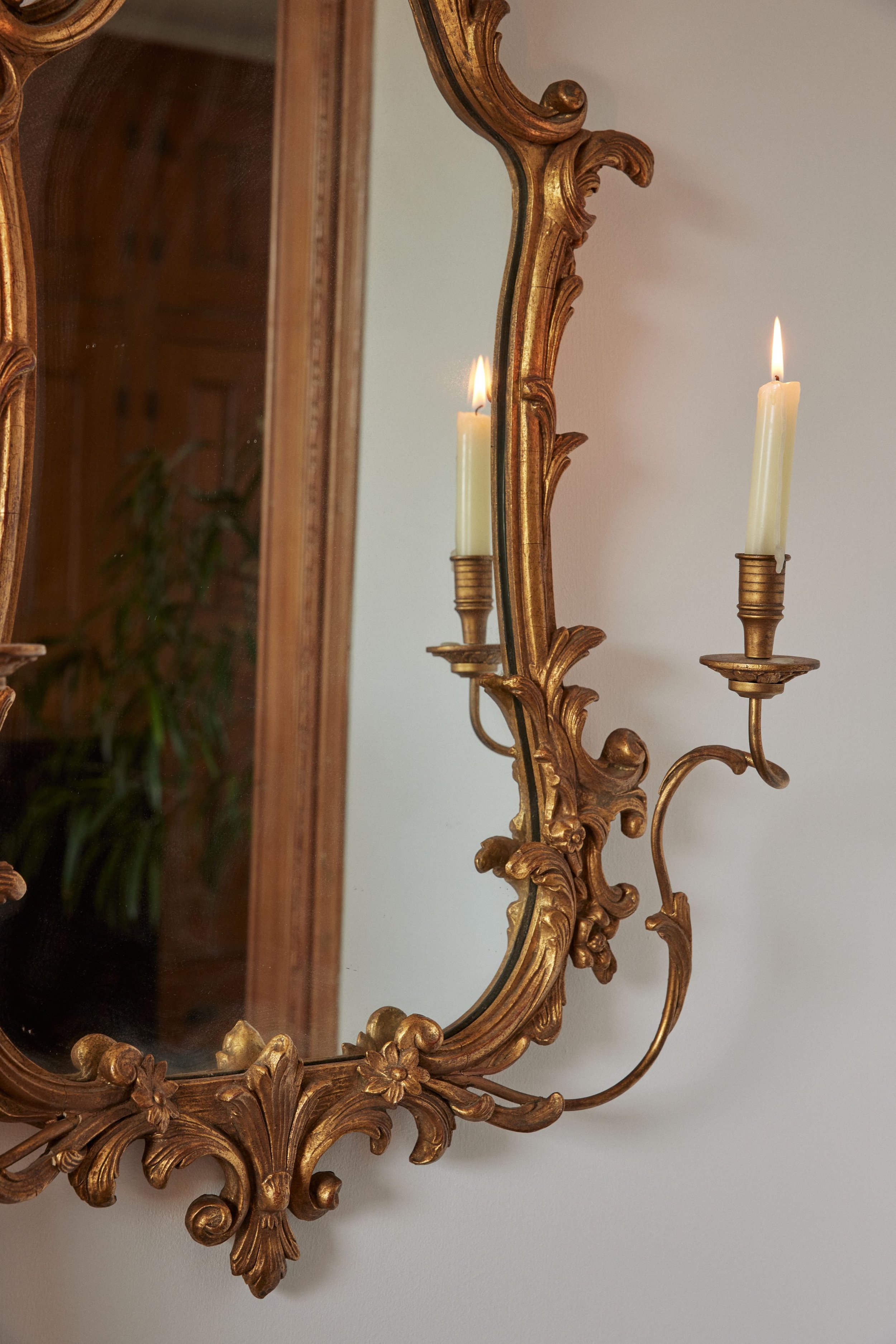 18th Century Paraclose Gilded Mercury Mirror — Curio Shop