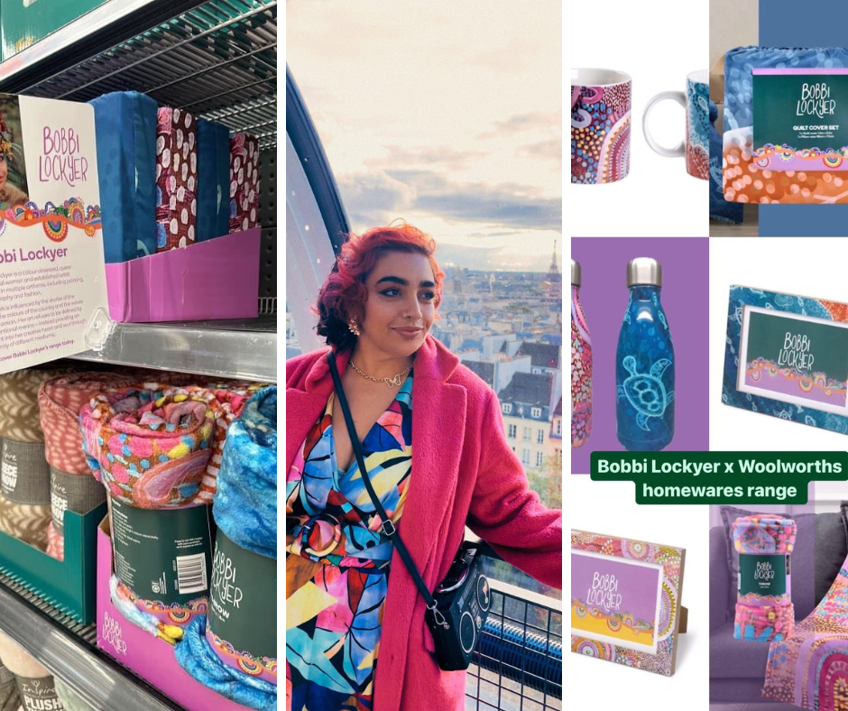 BOBBI LOCKYER LAUNCHES ABORIGINAL BEDWARE IN WOOLWORTHS — Ngaarda Media