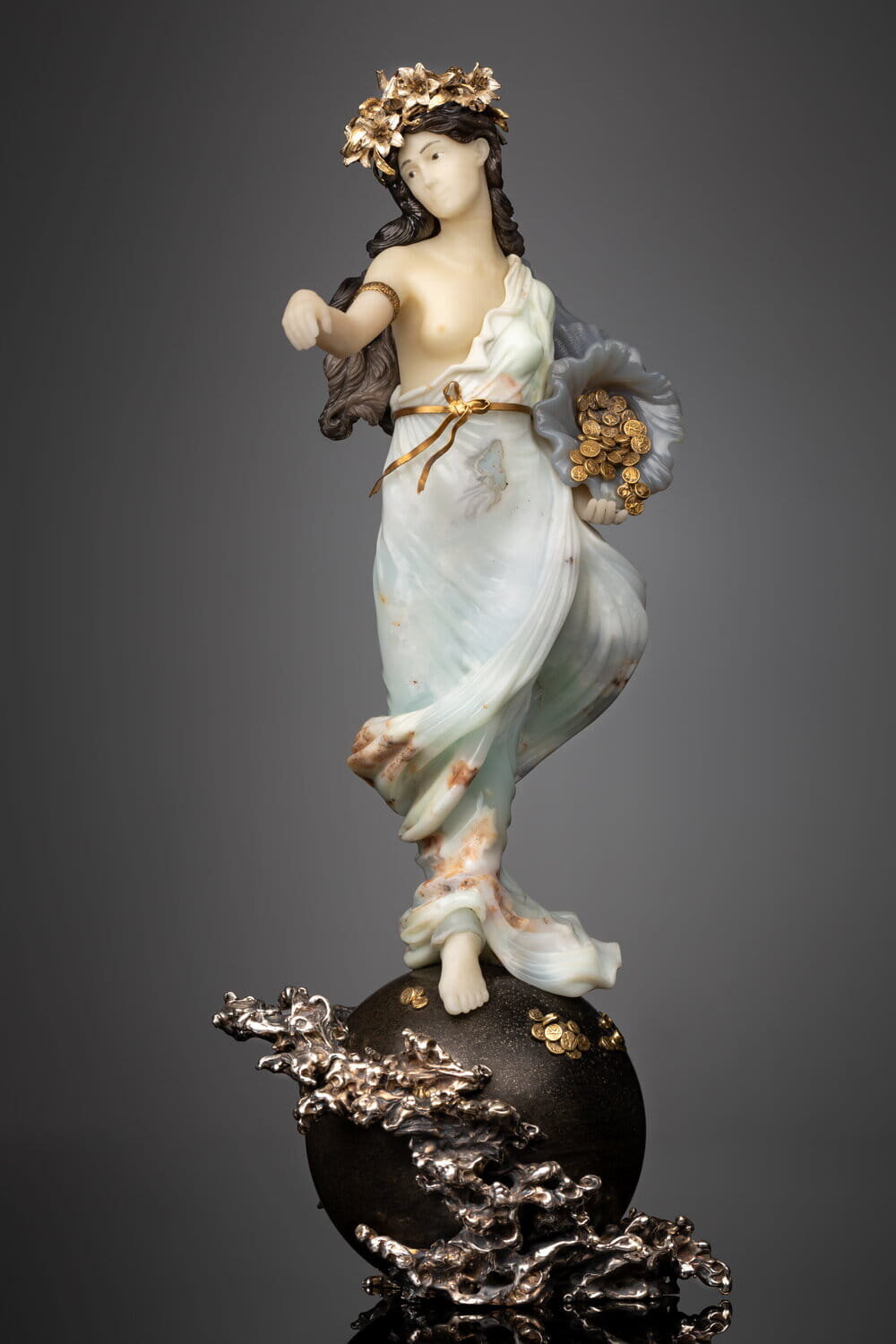 Gemstone sculpture - Let go — Gems & Carvings