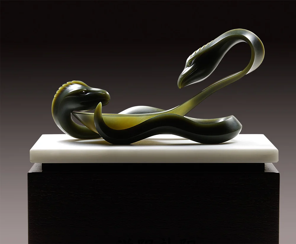 Nephrite Jade Sculpture - Seer — Gems & Carvings