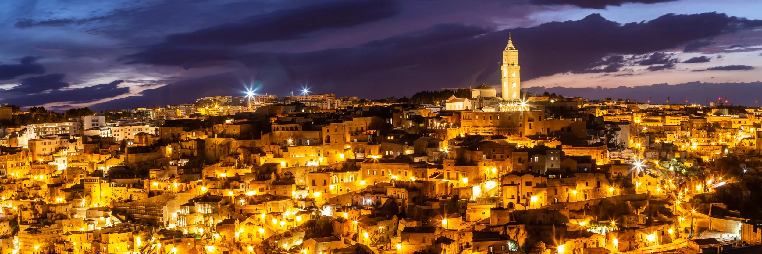 Matera Sunset Panorama METAL print — Tocquigny Travel Photography
