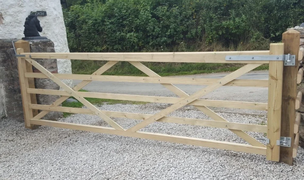 Timber 5 Bar Gates — Egerton's Timber & Hardware Ltd