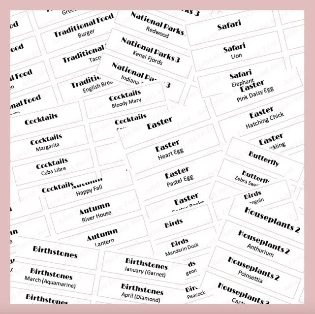 Small DMC Stickers | Square