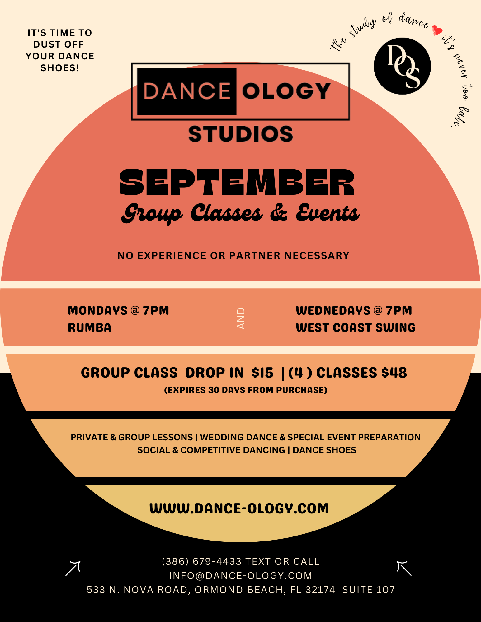 Schedule — Dance-ology Studios