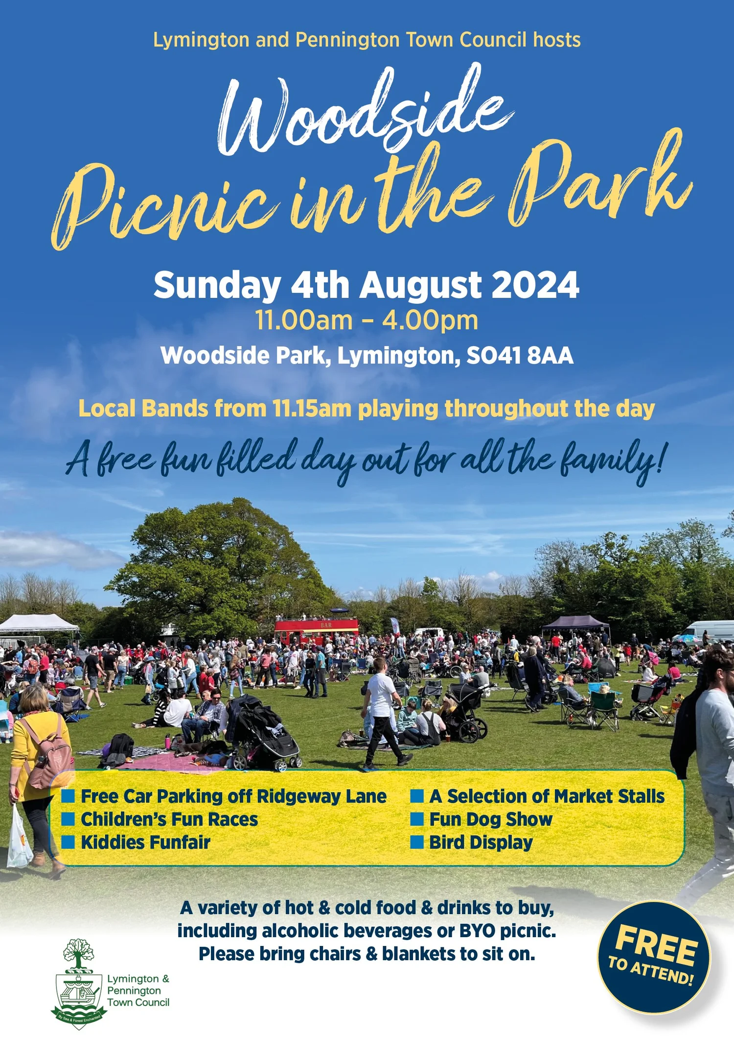 Woodside Picnic in the Park — Lymington and Pennington Town Council