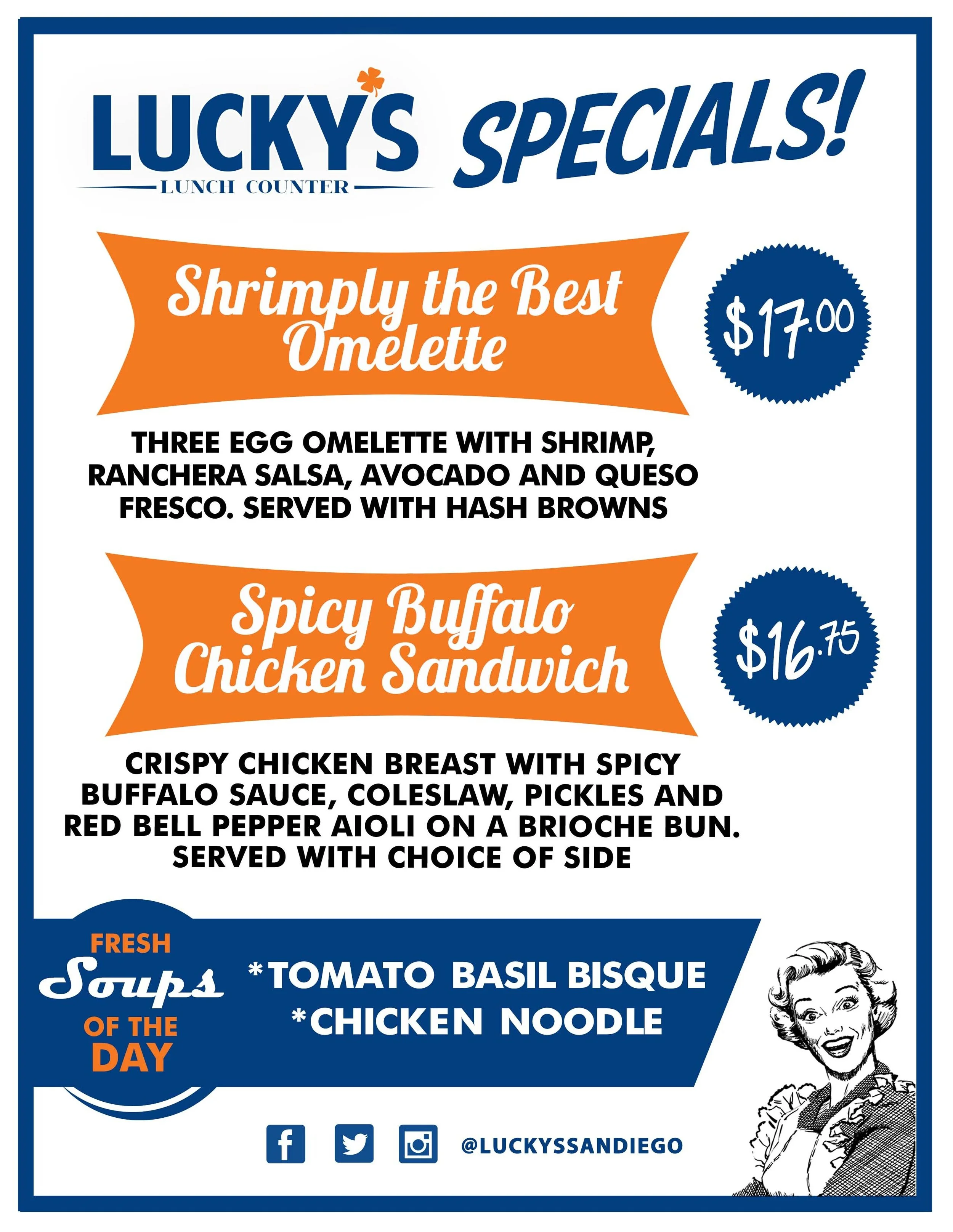 Specials — Lucky's Lunch Counter