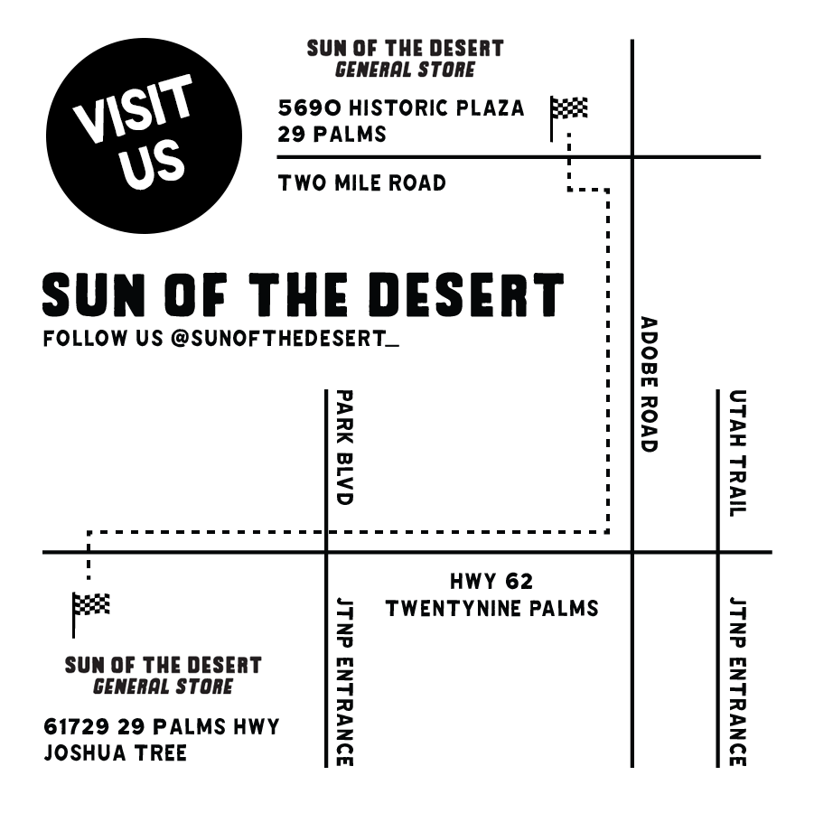 HIGH DESERT ROAD MAP — SUN OF THE DESERT