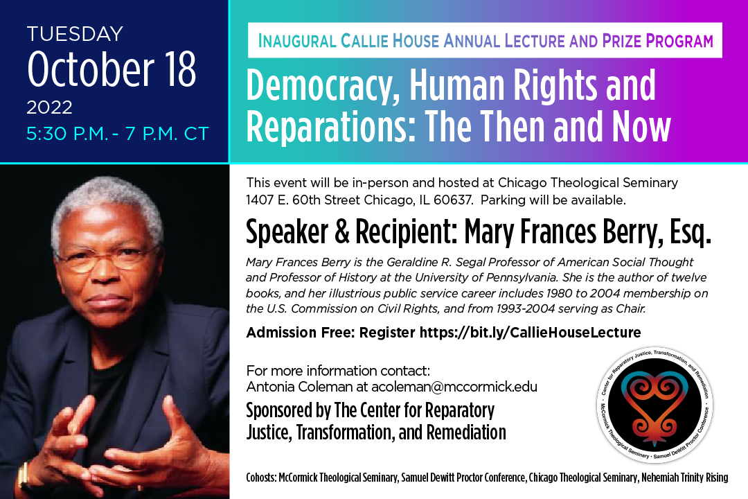 Democracy, Human Rights and Reparations: The Then and Now — McCormick ...