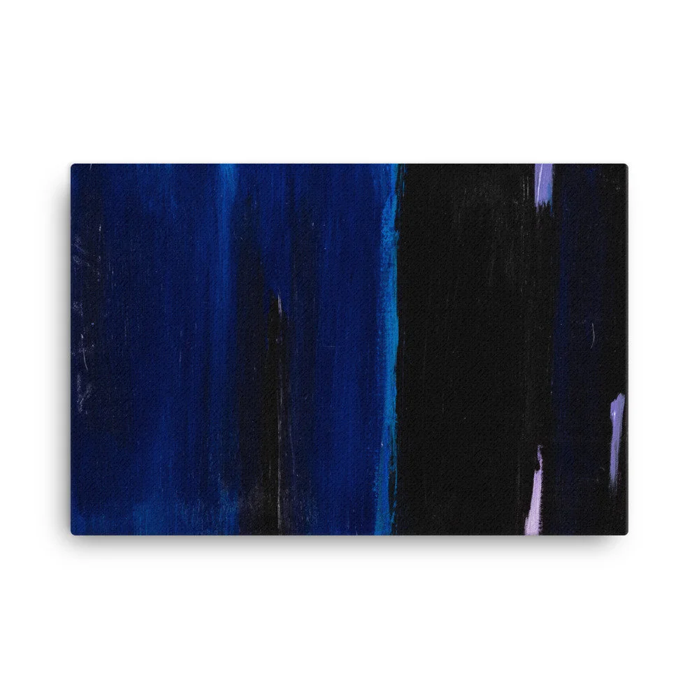 Rothko-Inspired Canvas, Blue and Purple Ombre, Art Minimalist, Color ...