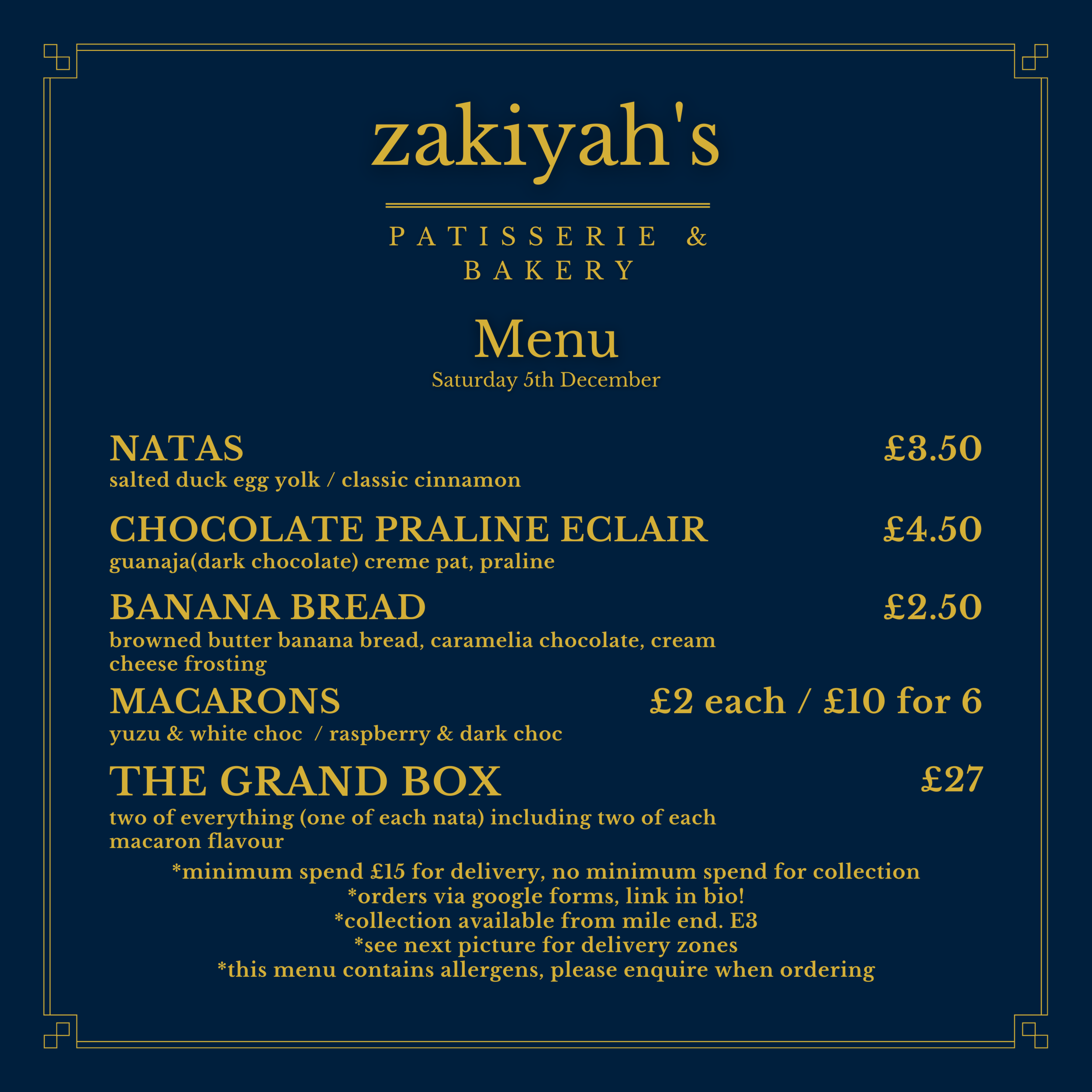 Zakiyah's Patisserie & Bakery