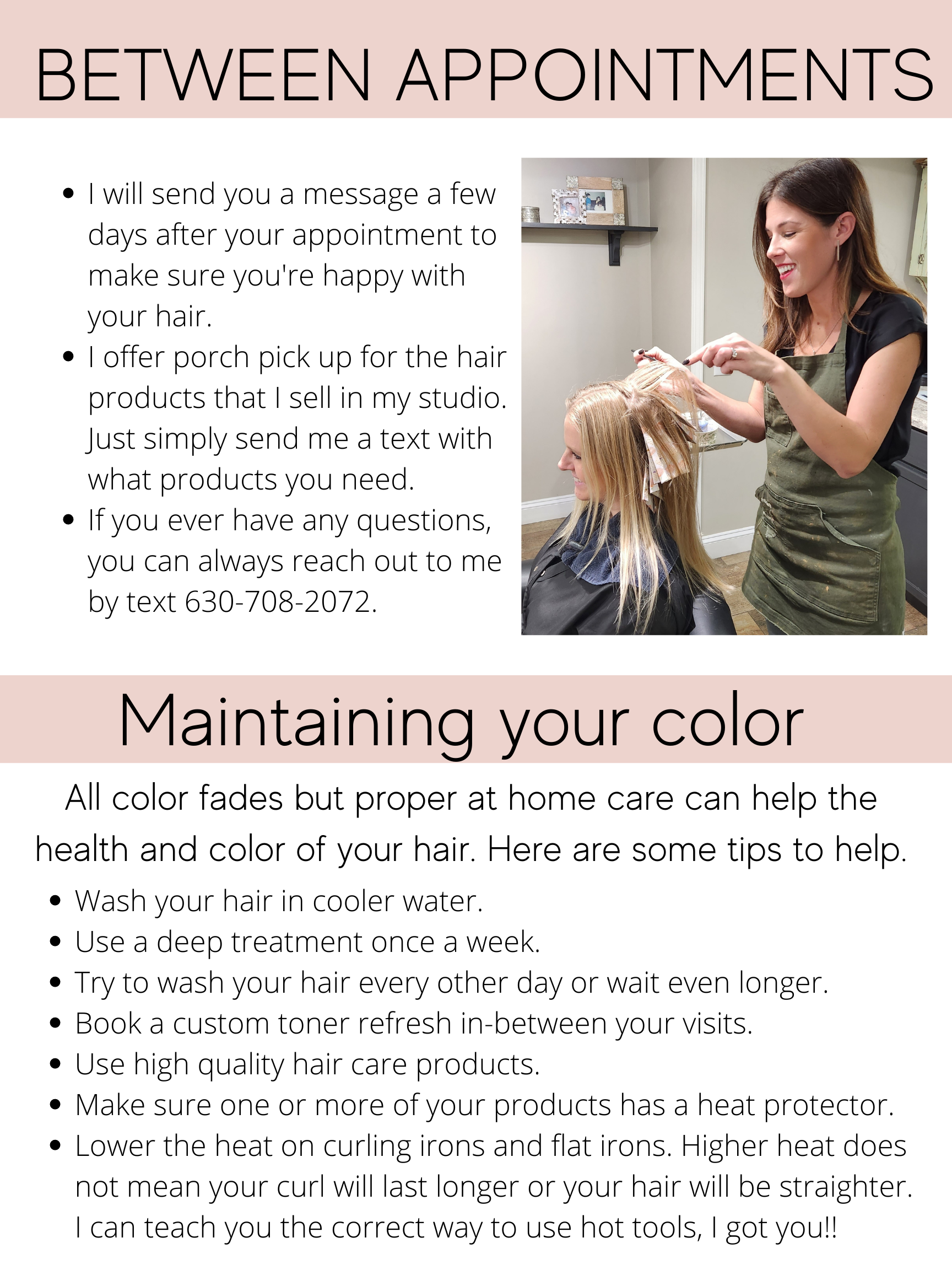 Welcome Packet — Rachel Nowak Hair