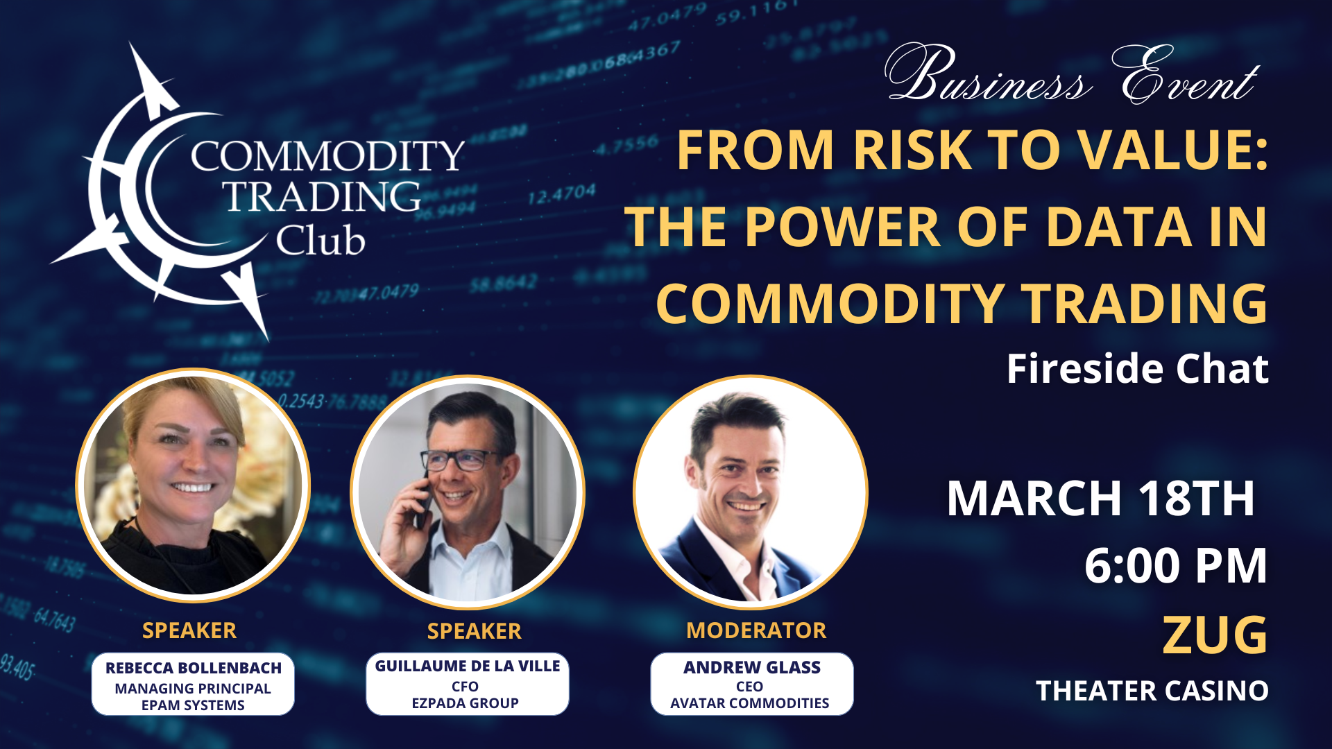 Zug - Business Event - From Risk to Value: the Power of Data in ...