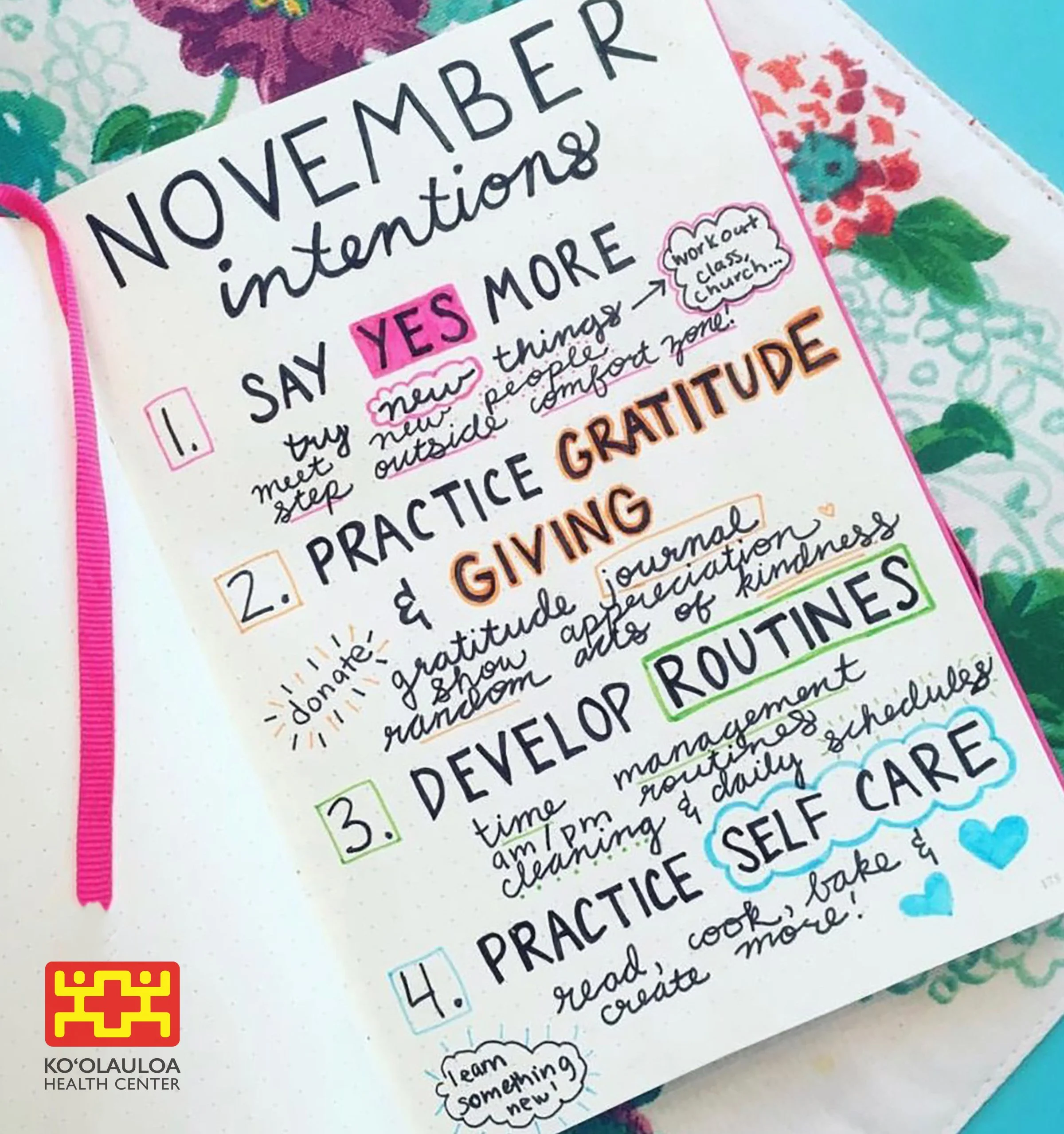 November Intentions — KOʻOLAULOA Health Center | Medical, Dental ...
