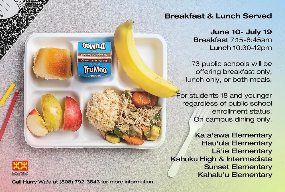 School Meals — KOʻOLAULOA Health Center | Medical, Dental, Behavioral ...