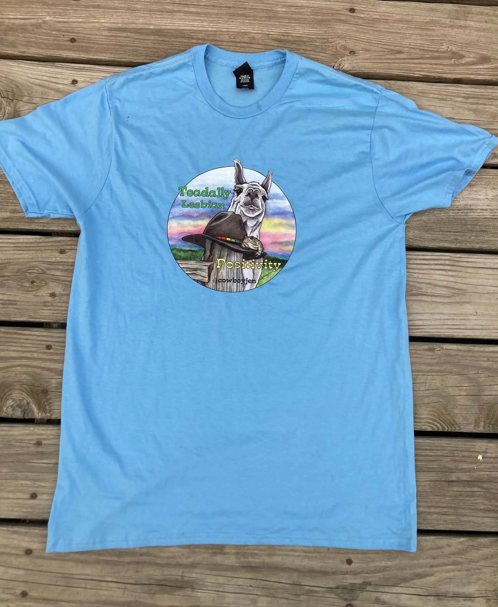 Cowboy Jen Llama Tee — Anderson Lee Designs
