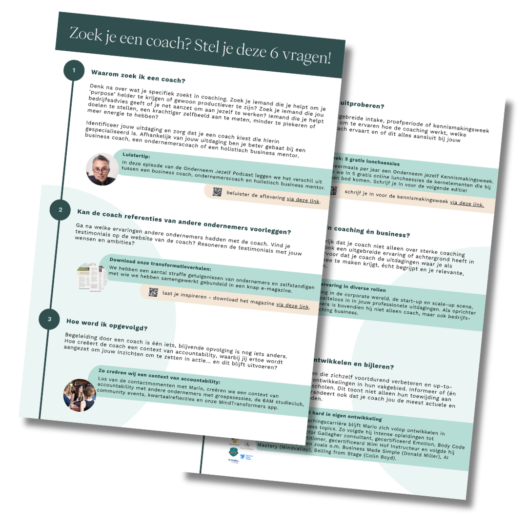 6 Essentiële Vragen bij het kiezen van een Coach — Mind Transformers