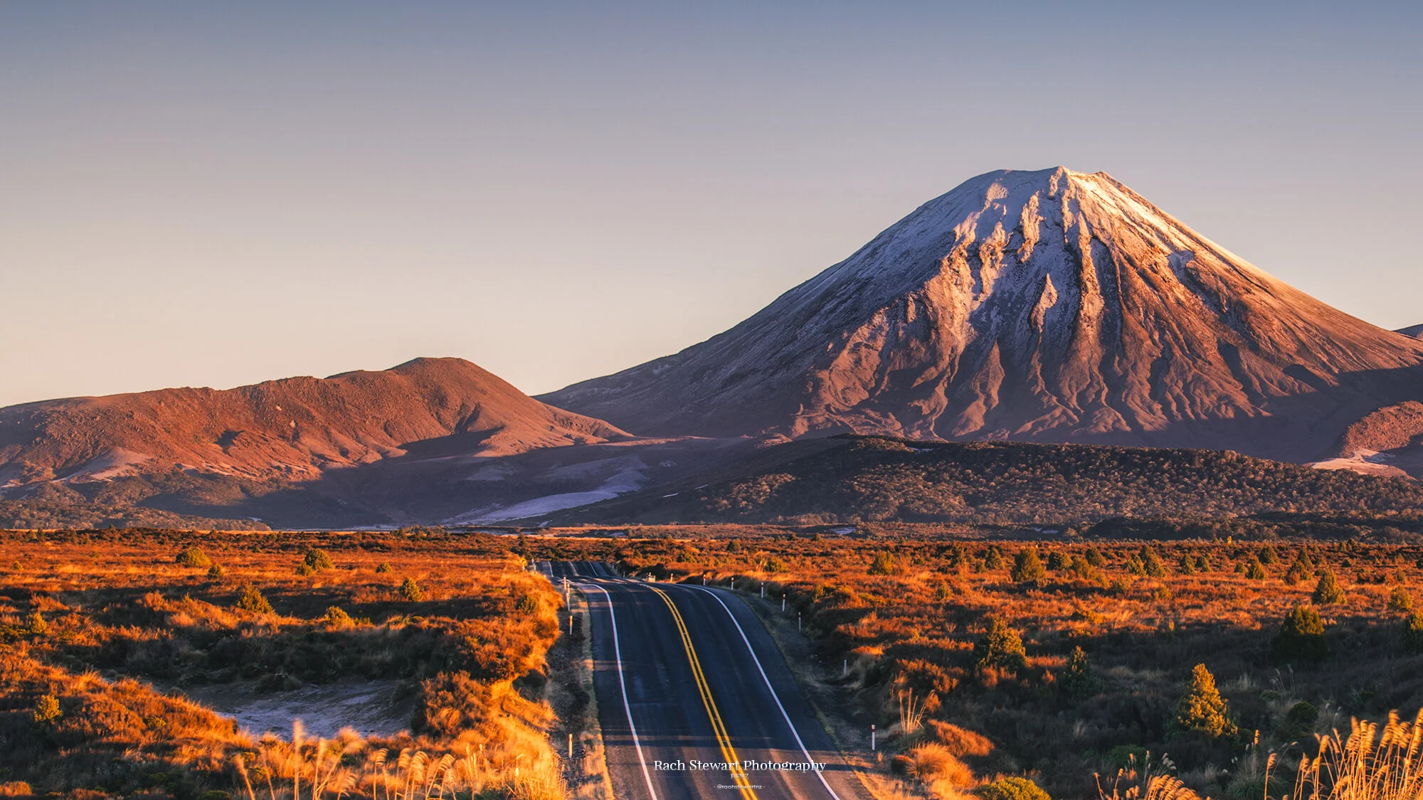 The Desert Road Sunrise | New Zealand Landscape Photography | NZ Photo ...