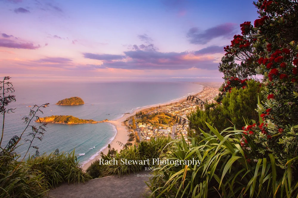 Mount Maunganui Beach Sunset Reflections | New Zealand Landscape ...