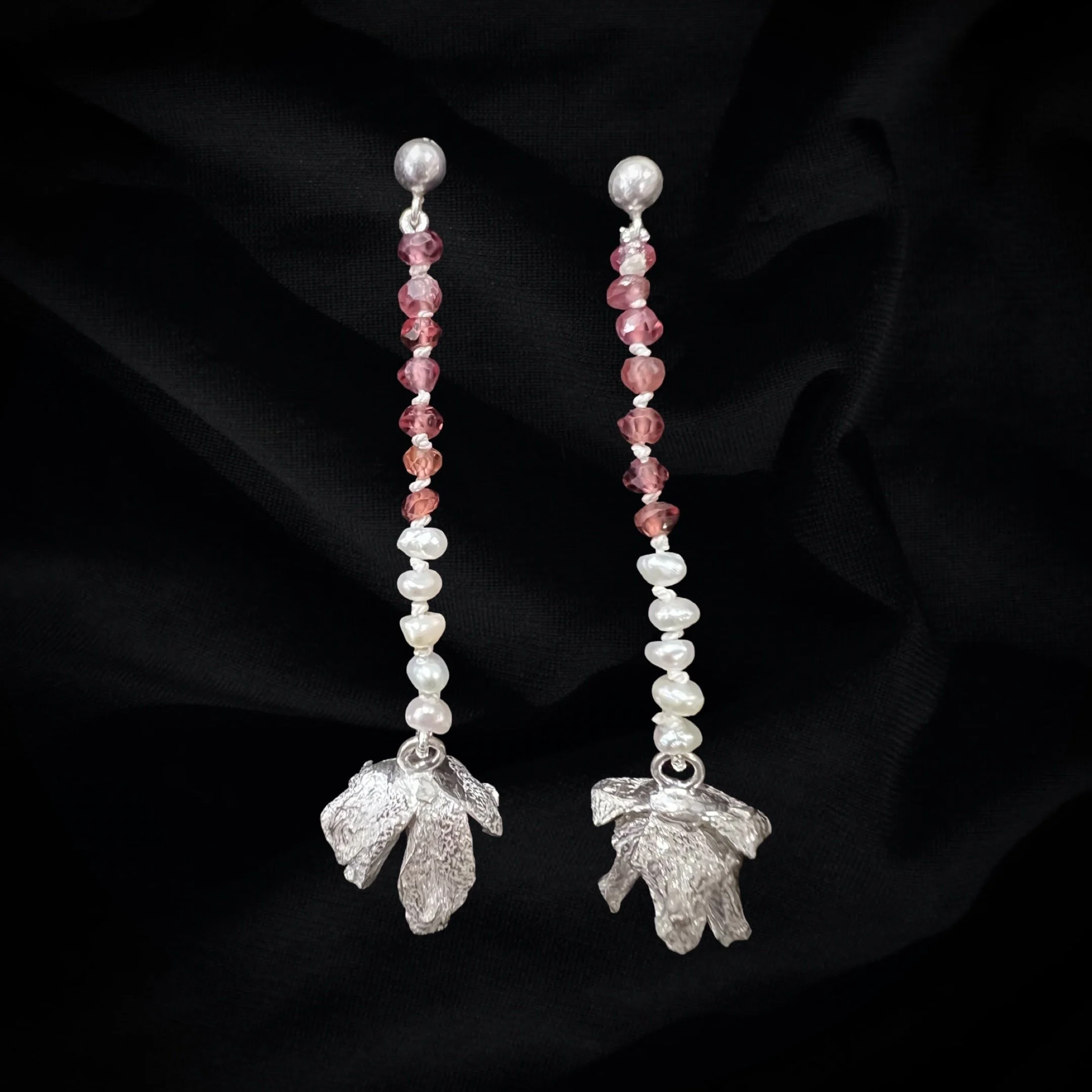 Mole Hand & Pearl Drop Stud — Olivia Dryden Jewellery