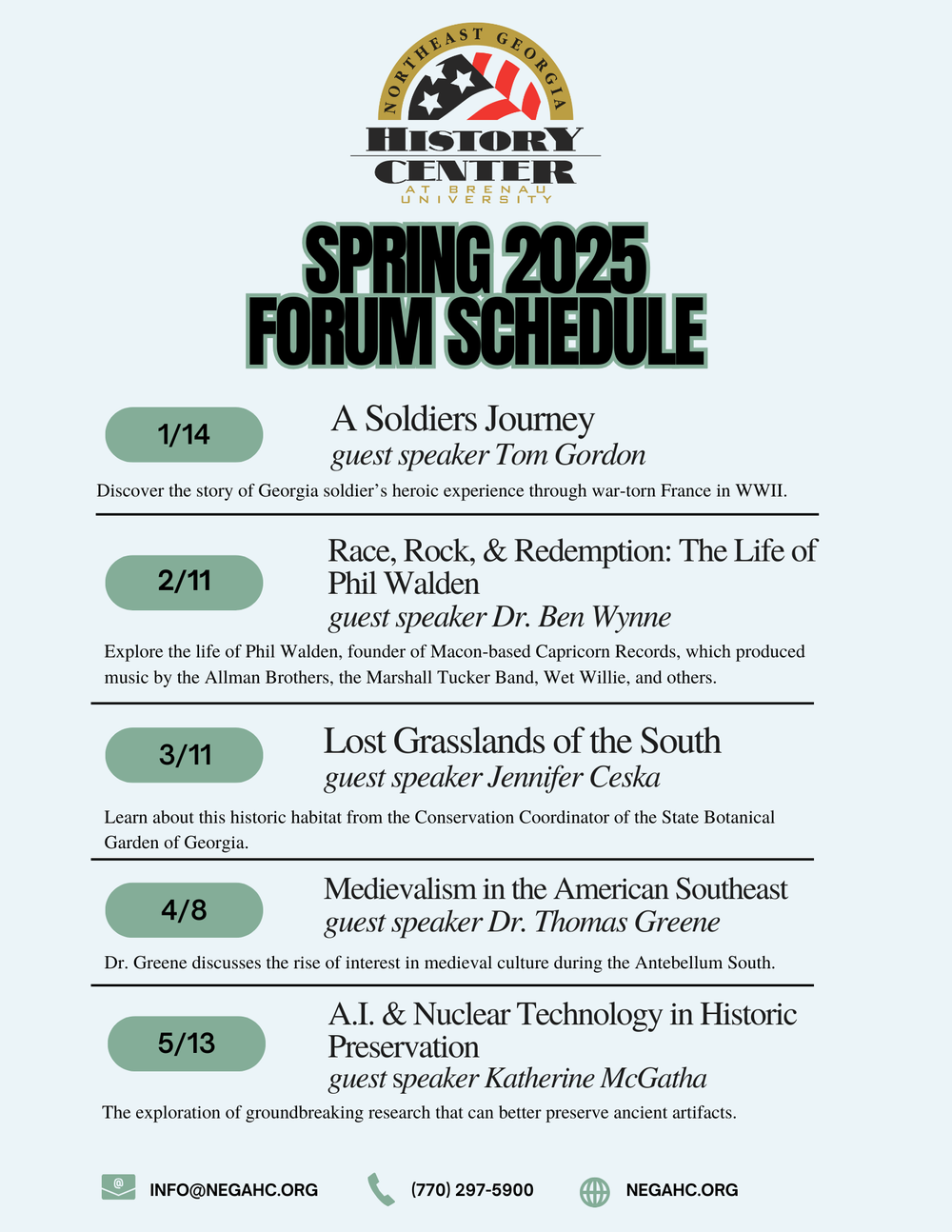 Upcoming Events — Welcome to the History Center