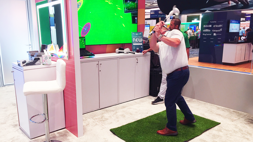 Golf Simulator Rental for Trade Shows — Trade Show Labs