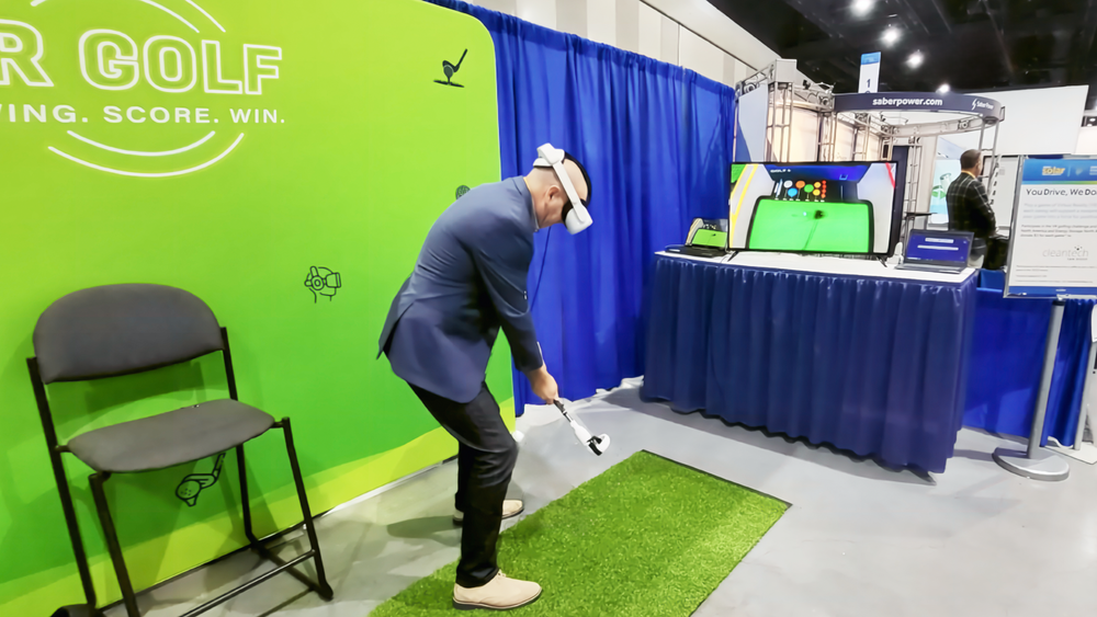 Golf Simulator Rental for Trade Shows — Trade Show Labs