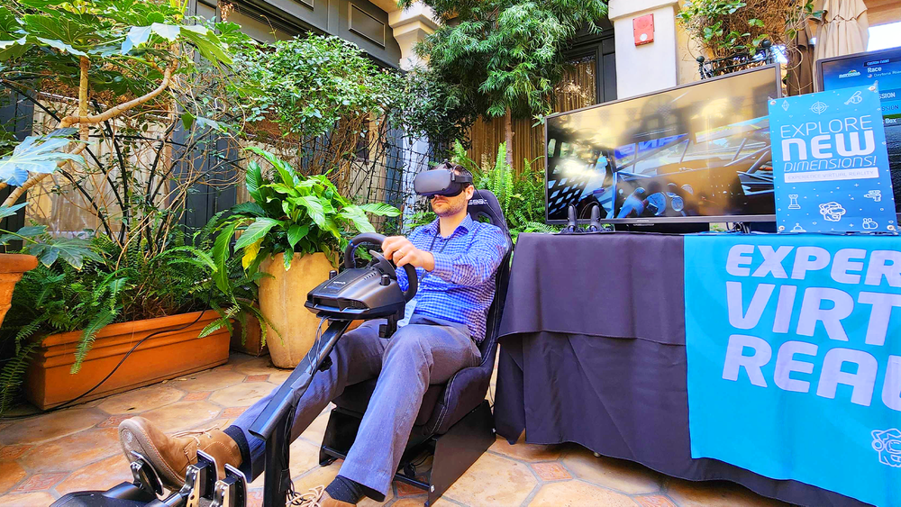 F1 Race Simulator Rental for Trade Shows — Trade Show Labs