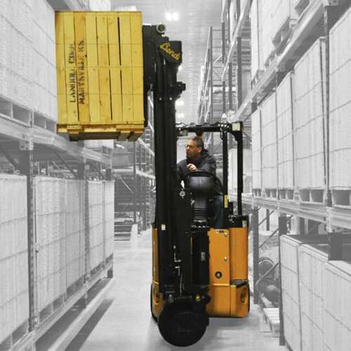 Bendi Three Wheel Very Narrow Aisle Forklift — Delta Materials Handling ...