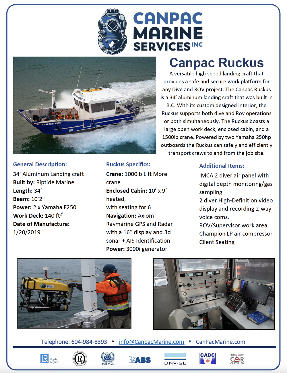 CanPac Ranger — Canpac Marine Services