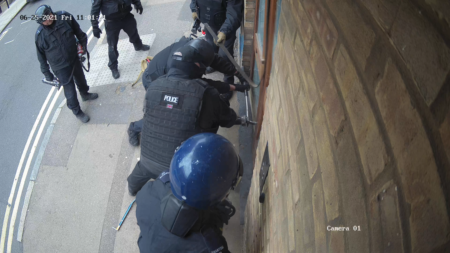 WATCHTOWER POLICE RAID — Antepavilion