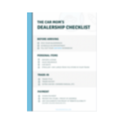 FREE Car Mom Resources — The Car Mom | Car Reviews & Car Buying Tips ...