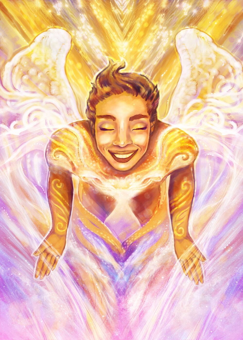 Angel Guide Oracle Deck - Signed by The Artist — Jezhawk Designs - Art ...