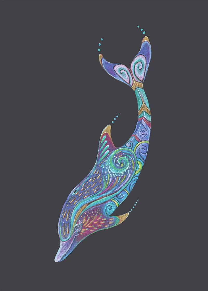 Animal Totems by Jennifer Hawkyard — Dolphin Totem