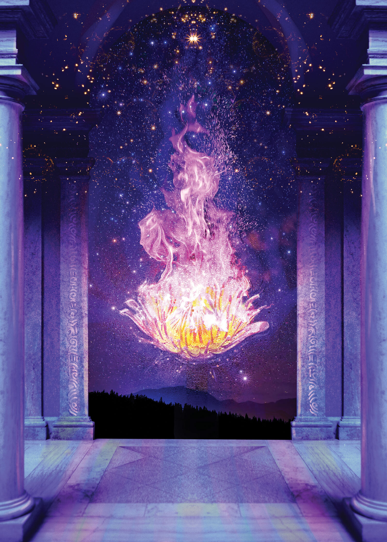 Chamber of the Violet Flame Print — Jezhawk Designs - Art by Jennifer ...