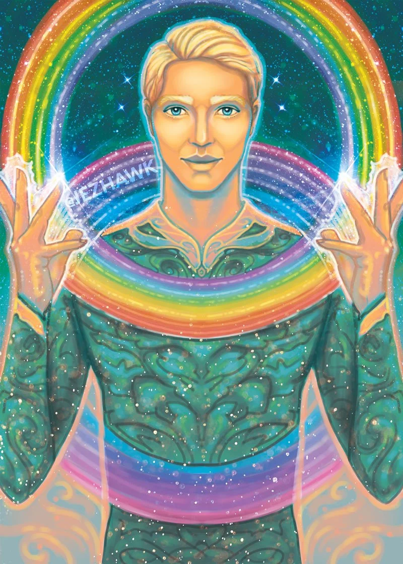 Shop — Archangel Jophiel art print by Jennifer Hawkyard