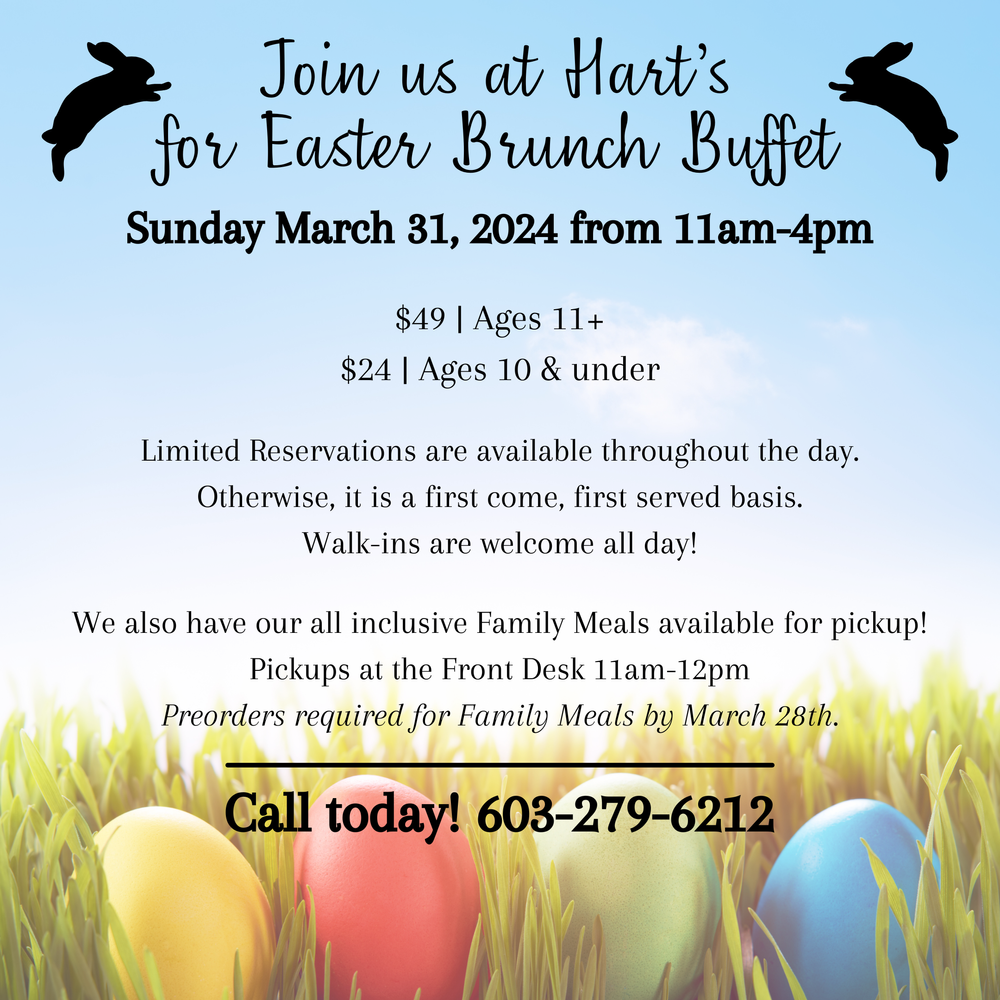 Easter Brunch Buffet - Hart's Turkey Farm Restaurant, Meredith NH - NH ...